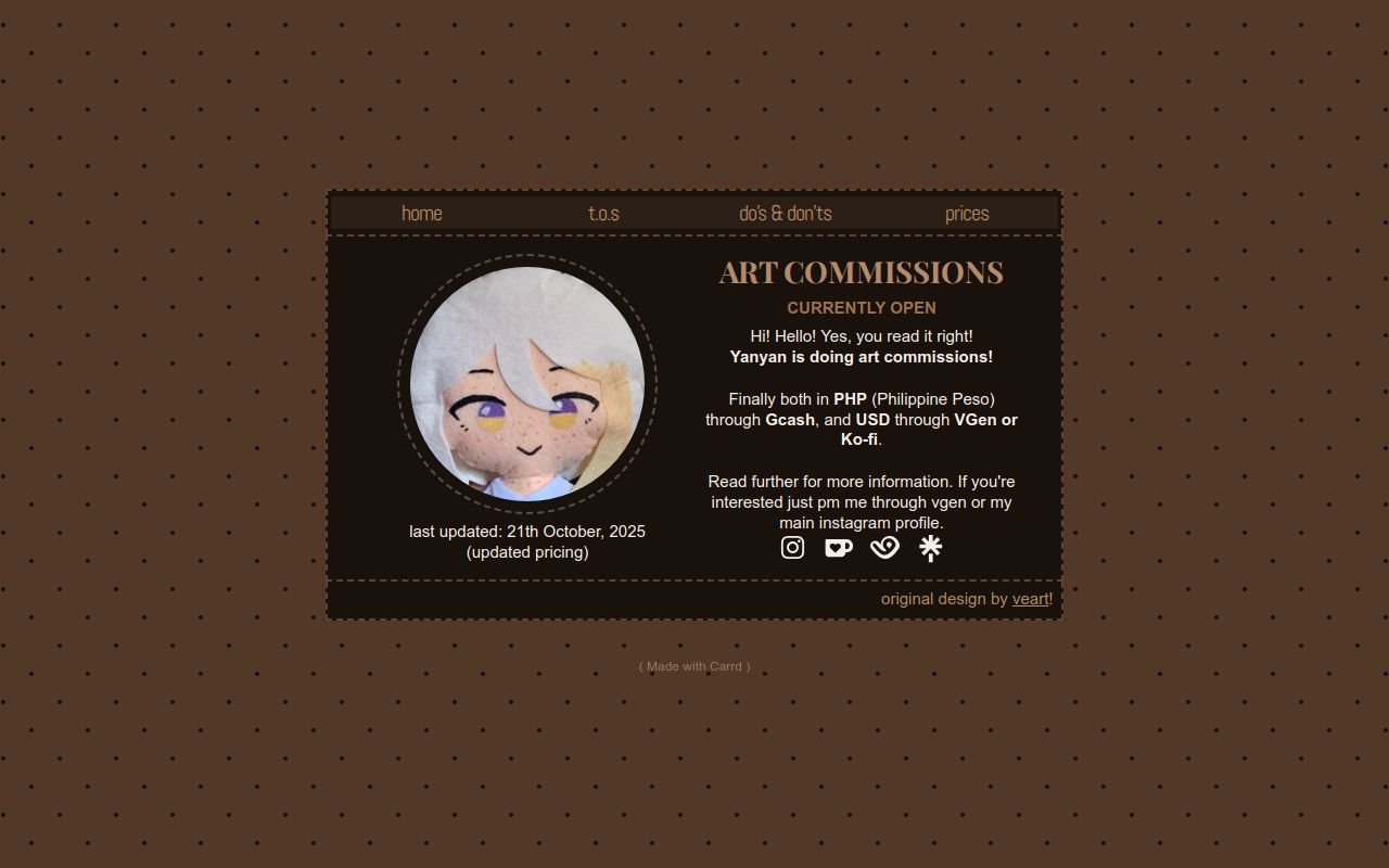 yan does commissions